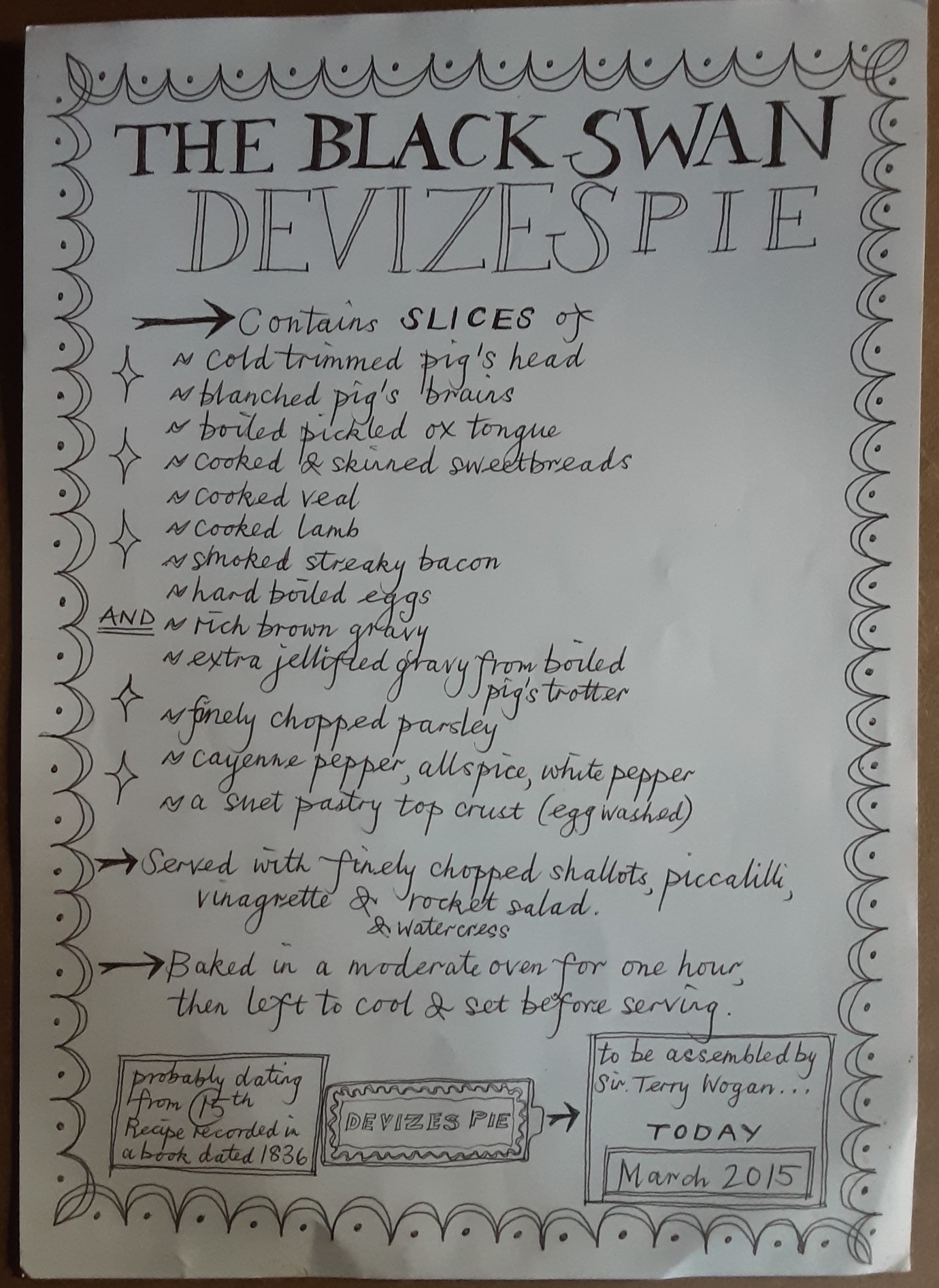 DEVIZES IS LOOKING FOR A NEW PIE! - Alans Almanac